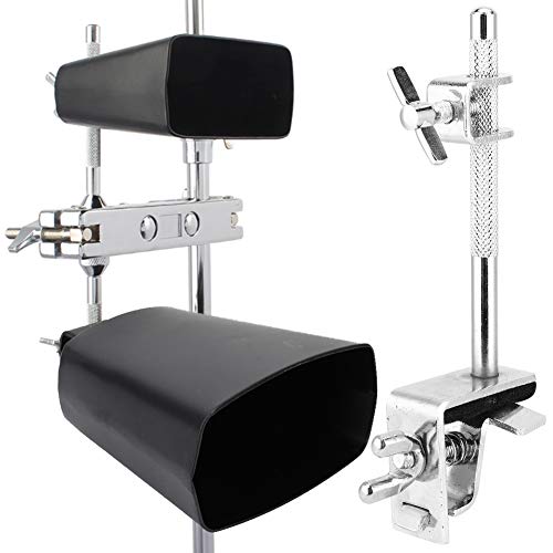 Cowbell Clamp, Cowbell Holder Jazz Drum Kit Hoop Mounted Cowbell Clamp Up or Down Adjustment Percussion accessories