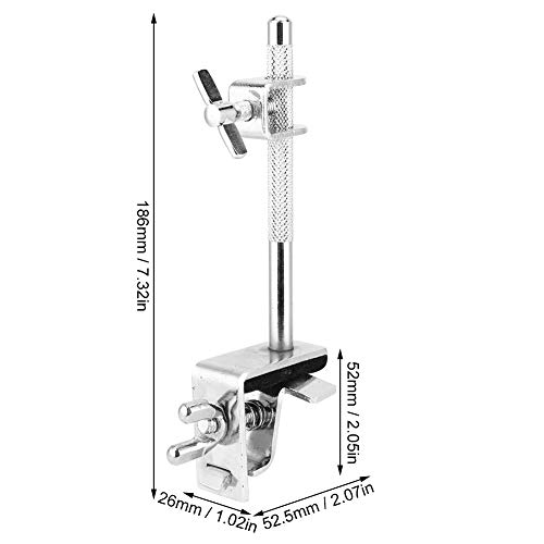 Cowbell Clamp, Cowbell Holder Jazz Drum Kit Hoop Mounted Cowbell Clamp Up or Down Adjustment Percussion accessories