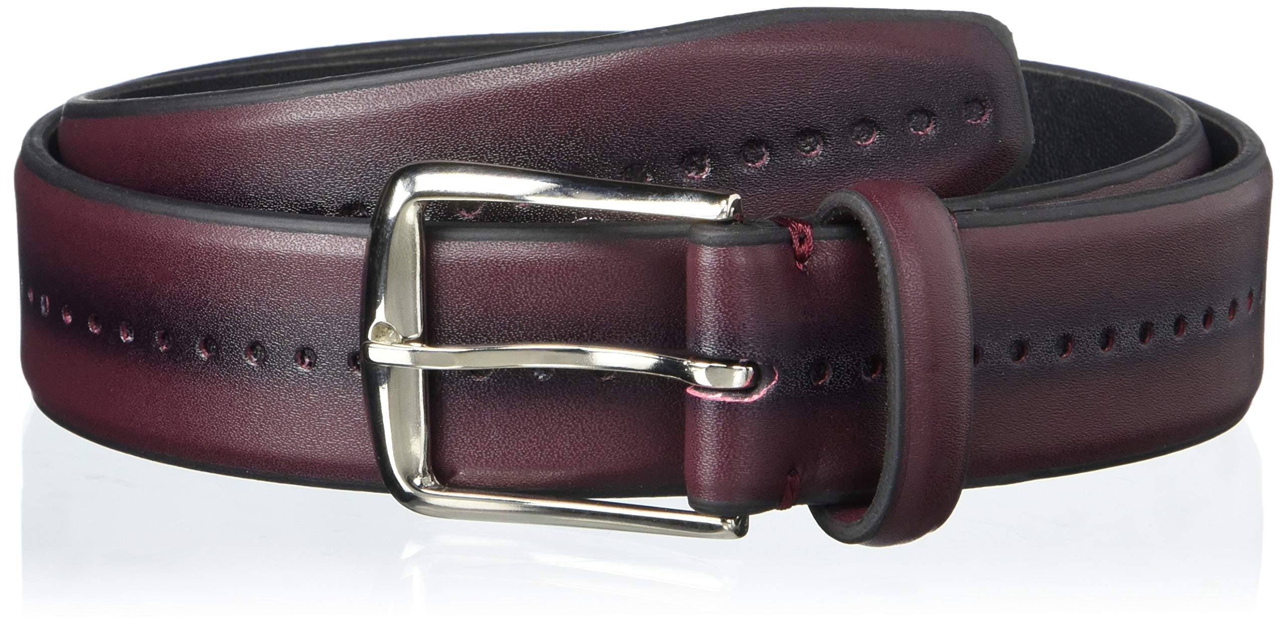 Stacy Adams Men's Dress Leather Belt, Burgundy, 40