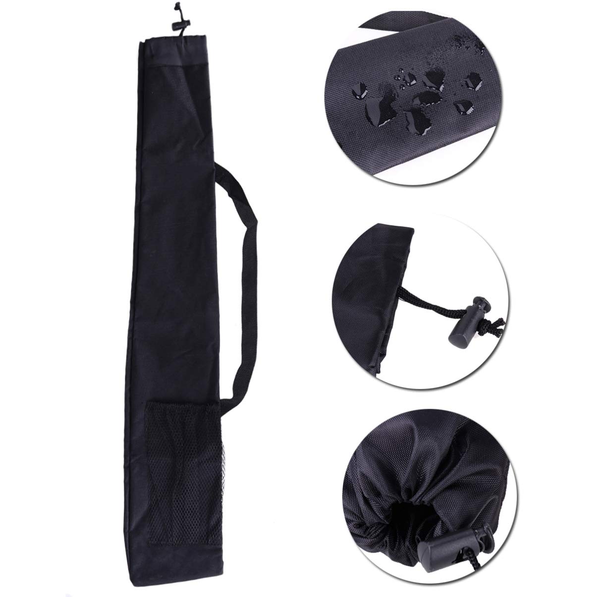 LIOOBO Alpenstocks Bag Hiking Stick Carrying Bag Hiking Poles Holder Storage Pouch Hiking Accessories for Trekking Hiking Walking 2pcs