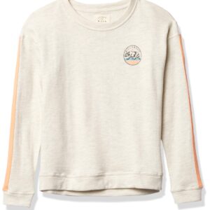 Billabong Girls' Cali Bear Sweatshirt, Ice Athletic Grey, XX-Small