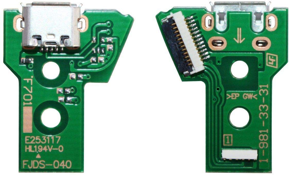 Micro USB Charging Port Socket Board with Flex Ribbon Cable Screwdriver for PS4 Controller Board JDS-040 JDS 040 Version