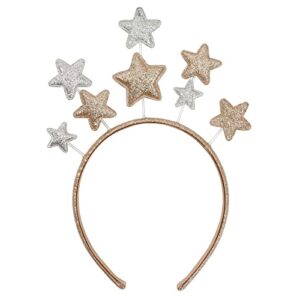 minkissy glitter star headband star headpiece halloween headband funny hairband christmas party headwear holiday festival hair accessories for girls kids women