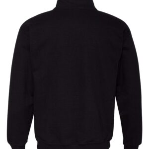 ALLNTRENDS Adult Zip Collar Sweatshirt US Air National Guard Embroidered Top (M, Black)