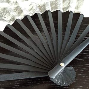 Classic Folding Fan,Bamboo Fan Rib&Printing Cloth of 12+ Pattern Options,13in,折扇 (Pattern 5-Riverside Scene at Qingming Festival(清明上河图))