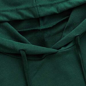 SweatyRocks Sweatshirt Women's Long Sleeve Pullover Sweatshirt Hoodie Green Letter Small