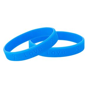 25 pack periwinkle stomach cancer awareness bracelets – periwinkle ribbon cancer awareness silicone bracelets for adults