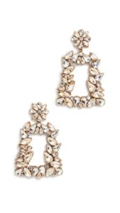 deepa gurnani women's deepa by deepa gurnani gold crystal earrings, gold multi, one size