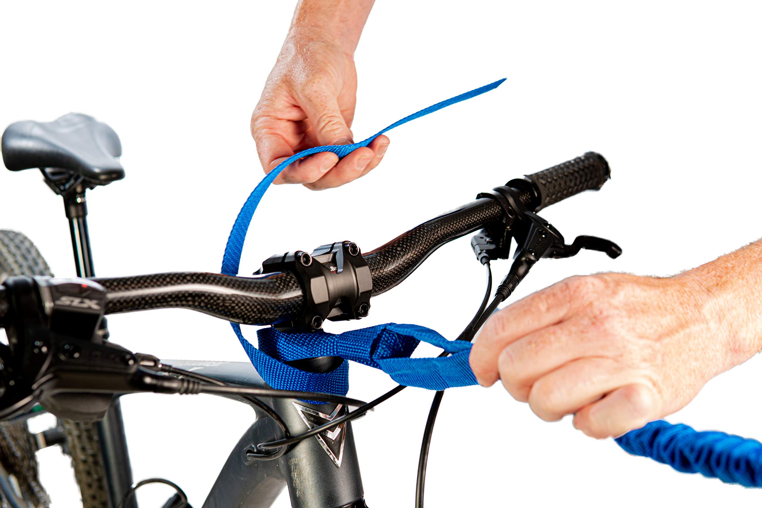 TowWhee - Quick Release - Instant Detachment for TowWhee Adventure Tow Bungees | Increases Safety for Both Bike Riders (Blue)