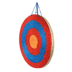 toparchery archery target 3 layers 20 inch traditional solid straw archery target 2.3 inch thickness hand-made arrows target for outdoor shooting practice (20in / 3 layers)