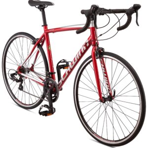 Schwinn Fastback Tourney AL Adult Performance Road Bike, Beginner to Intermediate Bicycle Riders, 700c Wheels, 14-Speed Drivetrain, Large Aluminum Frame, Red