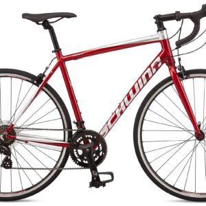 Schwinn Fastback Tourney AL Adult Performance Road Bike, Beginner to Intermediate Bicycle Riders, 700c Wheels, 14-Speed Drivetrain, Large Aluminum Frame, Red