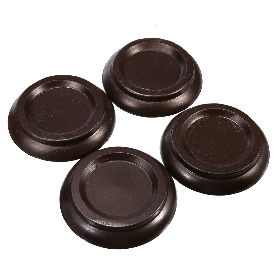 Piano Caster Cups,Piano Floor Wood Protector,Piano Caster Pads Non-Slip & Anti-Noise Foot for Piano,4 Cups