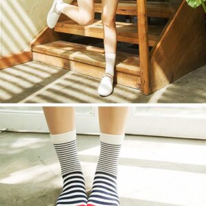 Cute Socks Womens Dog Cat Novelty Animal Socks for girl Cartoon Cotton Casual Crew Funny Socks 5 Pairs, E Cat style 1