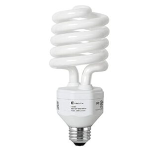 xtricity cfl bulb, 4100k cool white, 150w eqv (40w) high lumen, compact fluorescent light bulb 150w equivalent, 2650 lumens, t4 spiral - e26 medium base, 120v, daylight (pack 1)