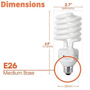 Xtricity CFL Bulb, 4100K Cool White, 150W Eqv (40W) High Lumen, Compact Fluorescent Light Bulb 150W Equivalent, 2650 Lumens, T4 Spiral - E26 Medium Base, 120V, Daylight (Pack 1)