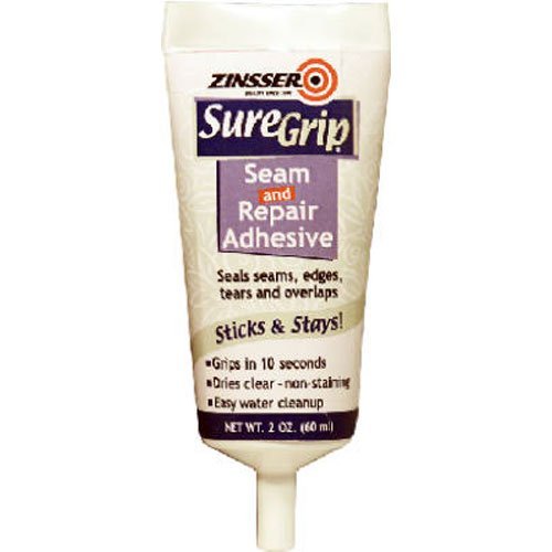 Zinsser 2861 SureGrip Seam & Repair Adhesive Tube, 2-Ounce (Pack of 3) (3)