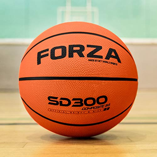 FORZA SD300 Youth Basketball | Size 3, 5, 6 and 7 Basketball Balls (Pack of 10, Size 7 | Green)