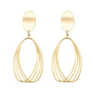 gold dangle earrings hypoallergenic earrings gold statement earrings gold teardop earrings gold earrings for women