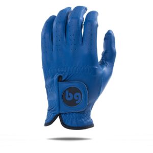 bg bender golf glove | wear on left | (blue, mens medium)