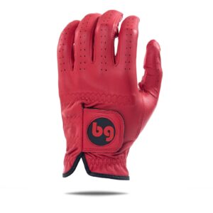 bg bender golf glove | wear on left | (red, mens xl)