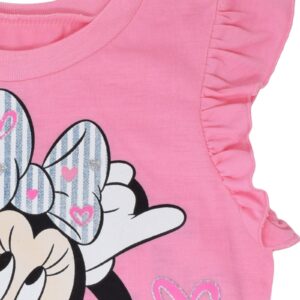 Disney Minnie Mouse Toddler Girls Tank Top and Shorts Pink/Blue 2T