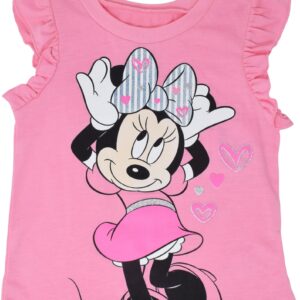 Disney Minnie Mouse Toddler Girls Tank Top and Shorts Pink/Blue 2T