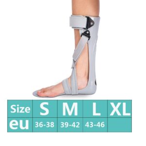 Drop Foot Support Splint - Ankle Foot Orthosis Support - AFO Brace for Foot Drop, Plantar Fasciitis & Achilles Tendonitis,Left,L