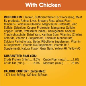 PEDIGREE CHOPPED GROUND DINNER Adult Canned Soft Wet Dog Food Variety Pack, with Chicken and Beef, 13.2 oz. Cans 24 Pack