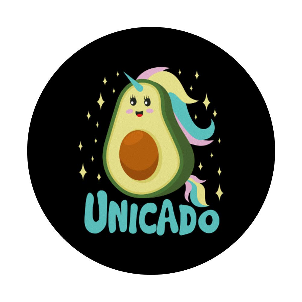 Uni Cado Unicorn Avocado Unicado Gift PopSockets PopGrip: Swappable Grip for Phones & Tablets