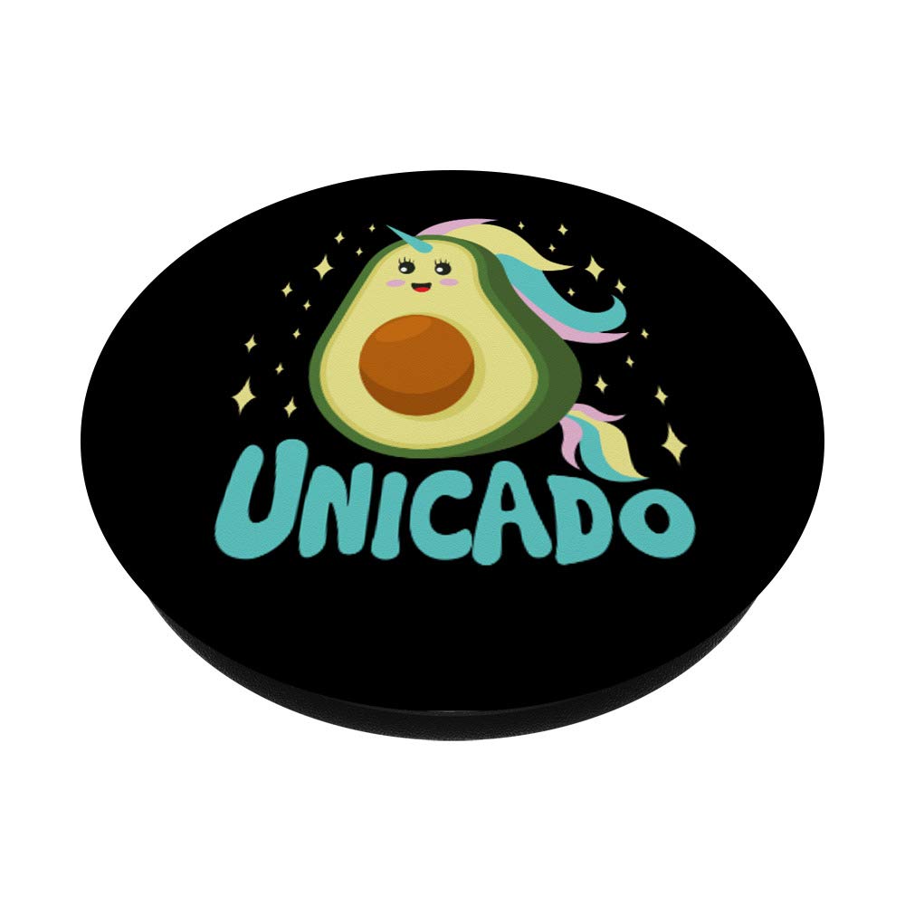 Uni Cado Unicorn Avocado Unicado Gift PopSockets PopGrip: Swappable Grip for Phones & Tablets