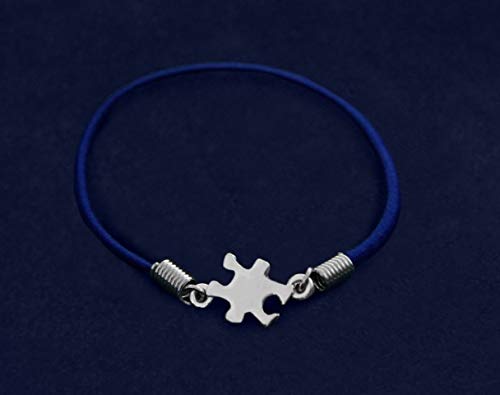 Fundraising For A Cause 2 Pack Autism Awareness Puzzle Piece Stretch Bracelets - Asperger’s & Autism Awareness Bracelets