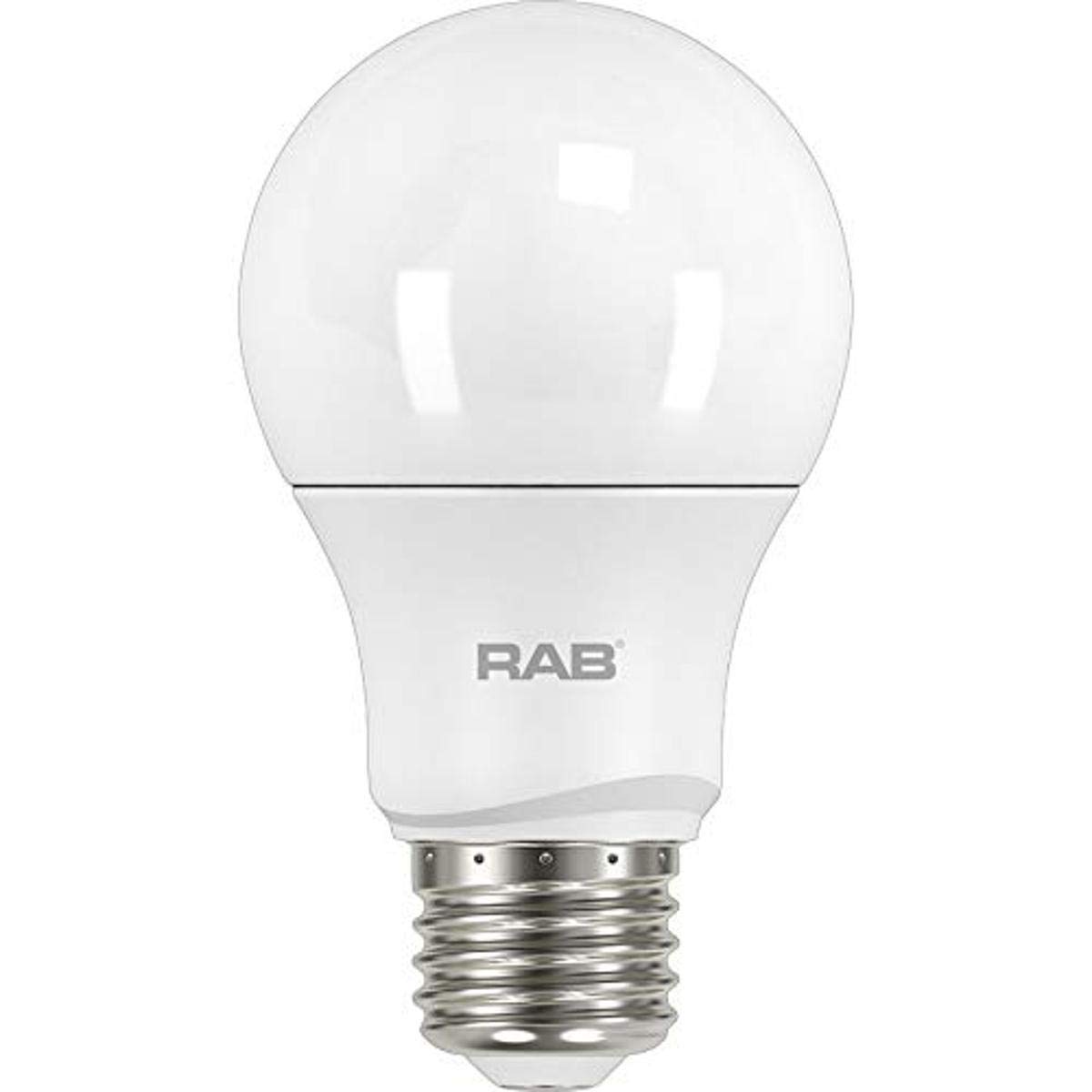 RAB Lighting A19-10-E26-830-DIM LED Bulb A19 10W 60EQ 800LM E26 CRI80 3000K DIM, 0KDIM