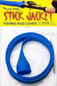 rite-hite orin briant stick jacket fishing rod covers - casting stick jacket, comes in a variety of colors; keep your rod safe and from getting tangled (blue)