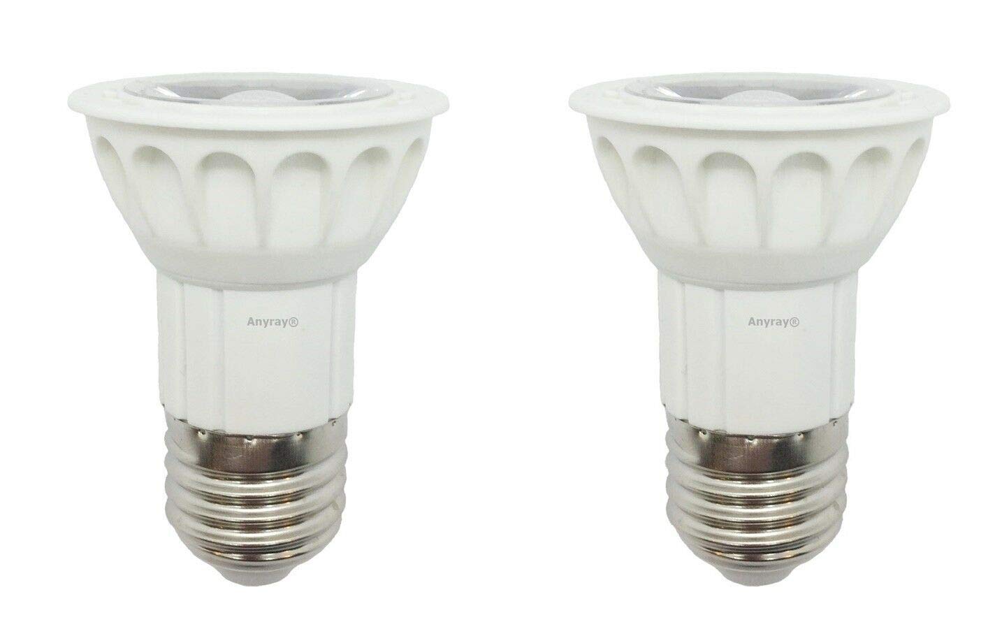 Anyray (2)-LED 5W Bulbs Replacement for Range Hood Halogen Light Bulbs AP3203068 WB08X10028 50W 120V