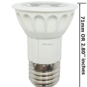 Anyray (2)-LED 5W Bulbs Replacement for Range Hood Halogen Light Bulbs AP3203068 WB08X10028 50W 120V