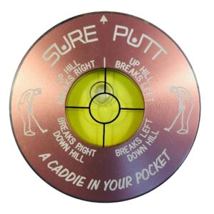 sure putt pro - golf putting aid & green reader - pink