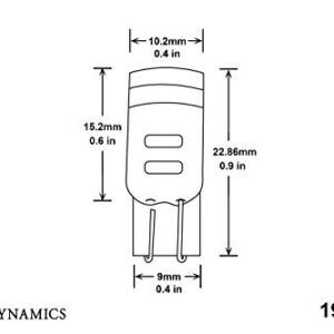 Diode Dynamics 194 HP5 LED Bulbs (Pair), Cool White (6000K)