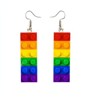 mall of style pride jewelry for women - rainbow pride earrings - gay earrings - gay rainbow earring for men (pride earrings)