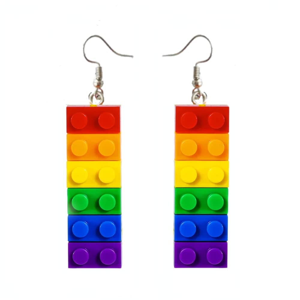 Mall of Style Pride Jewelry for Women - Rainbow Pride Earrings - Gay Earrings - Gay Rainbow Earring for Men (Pride Earrings)