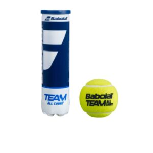 Babolat Team All Court x 4 Balls, Unisex, Adults, Yellow (Black), One Size