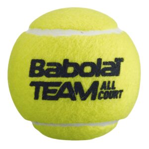 Babolat Team All Court x 4 Balls, Unisex, Adults, Yellow (Black), One Size