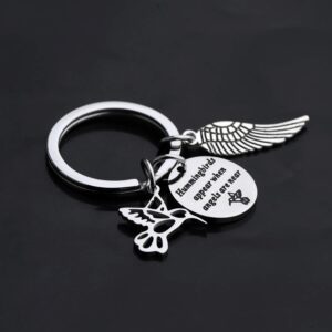 Gzrlyf Hummingbird Keychain Hummingbirds Appear when Angels are Near Hummingbird Memorial Gifts for Loss of Loved One (Keychain)