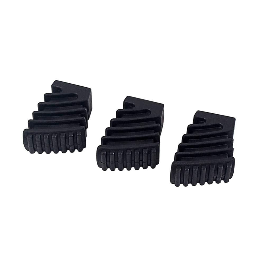 Milisten 3pcs Drum Rubber Feet Small Rubber Tip Drum Rack Feet for Drum Hardware Black