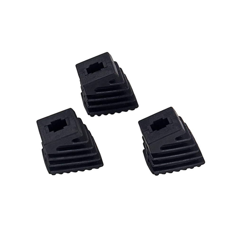 Milisten 3pcs Drum Rubber Feet Small Rubber Tip Drum Rack Feet for Drum Hardware Black