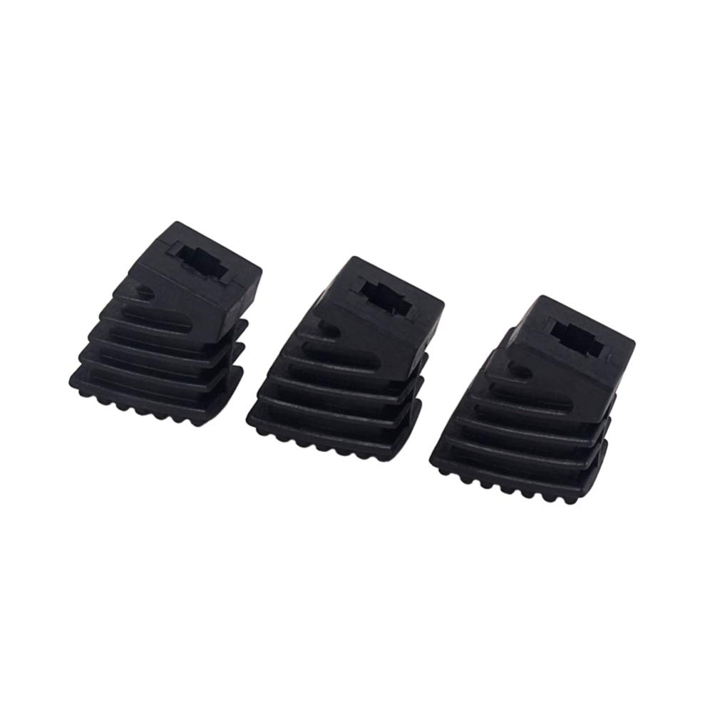 Milisten 3pcs Drum Rubber Feet Small Rubber Tip Drum Rack Feet for Drum Hardware Black