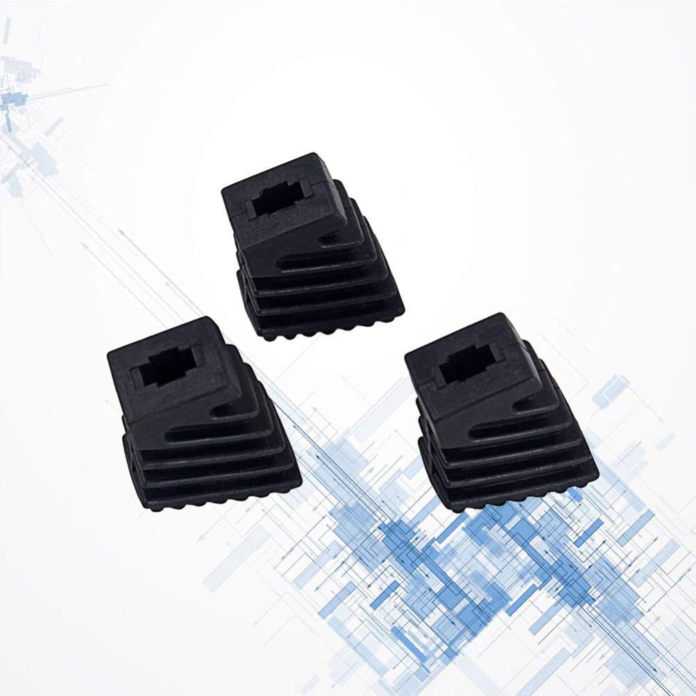 Milisten 3pcs Drum Rubber Feet Small Rubber Tip Drum Rack Feet for Drum Hardware Black