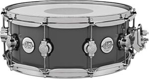 dw snare drum, gray (ddlg5514sssg)