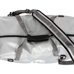 Wilderness Systems Escape Wet/Dry Duffle Bag | Kayak Drybag with Separate Wet and Dry Storage | Waterproof Zipper and Compression Straps | 45L, Grey (8070246)