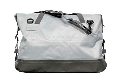 Wilderness Systems Escape Wet/Dry Duffle Bag | Kayak Drybag with Separate Wet and Dry Storage | Waterproof Zipper and Compression Straps | 45L, Grey (8070246)